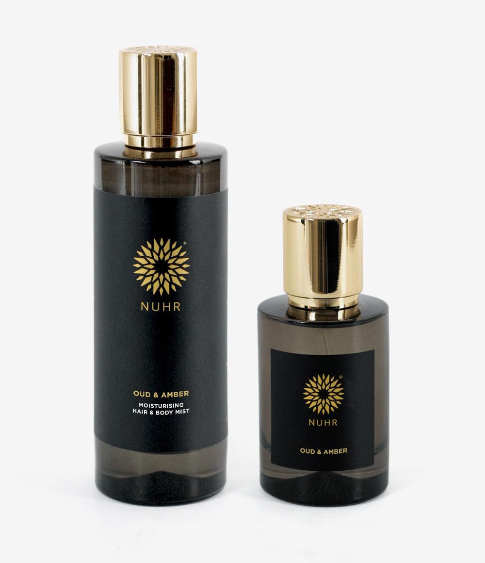 Oud and Amber EDP & Hair and Body Mist Set – NUHR Home