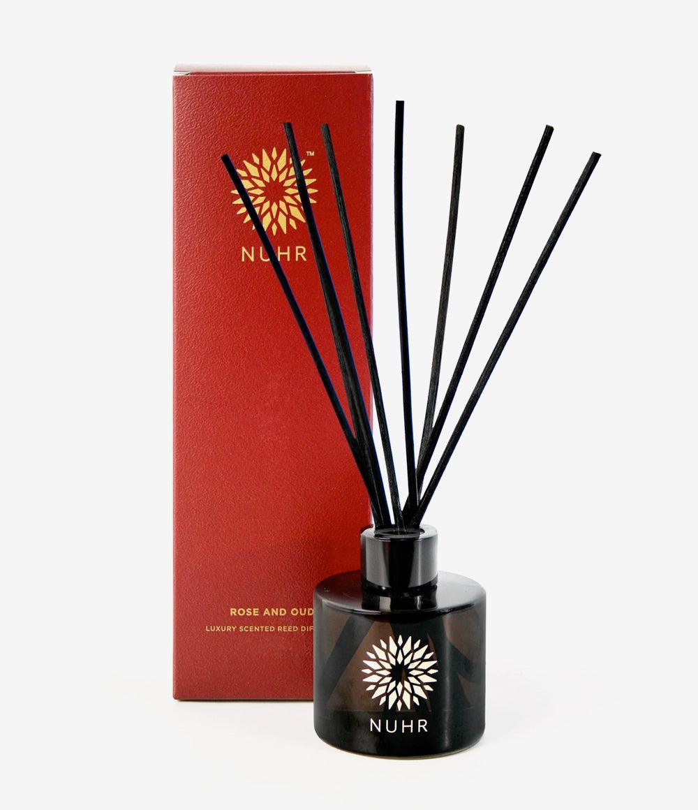 Rose & Oud Luxury Reed Room Diffuser | Rose & Oud Diffuser – NUHR Home